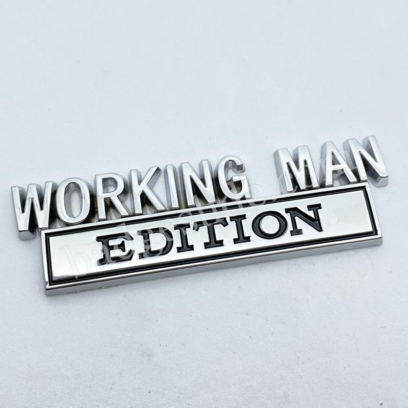WORKING MAN Edition Emblem Fender Badge – metaloving