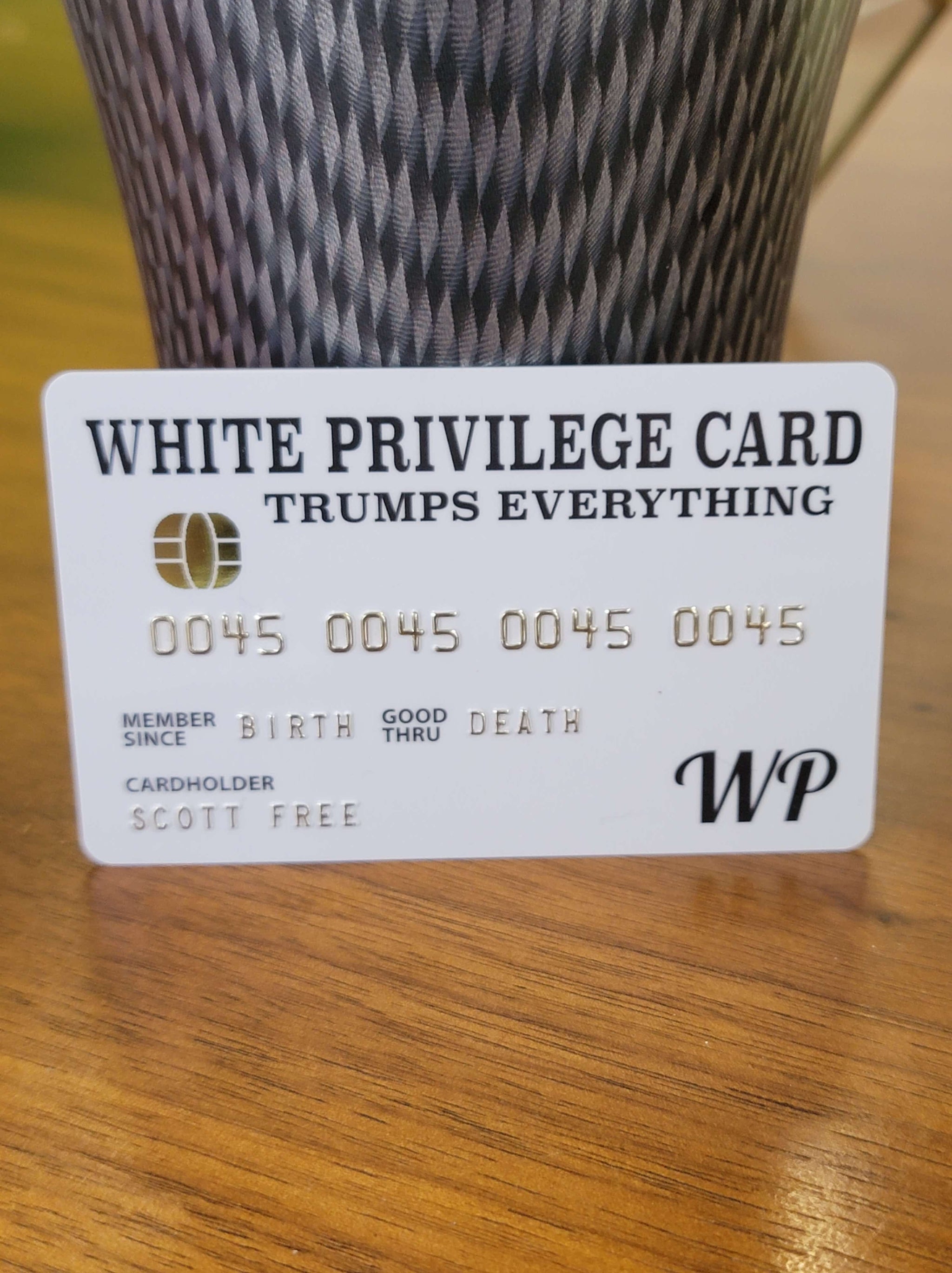 White Privilege Card – metaloving