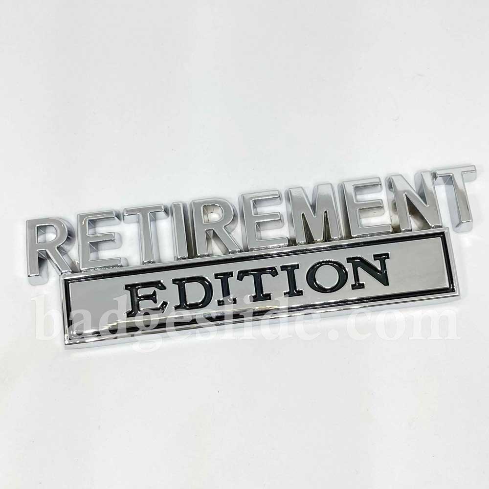 The Original RETIREMENT Edition Emblem Fender Badge – metaloving